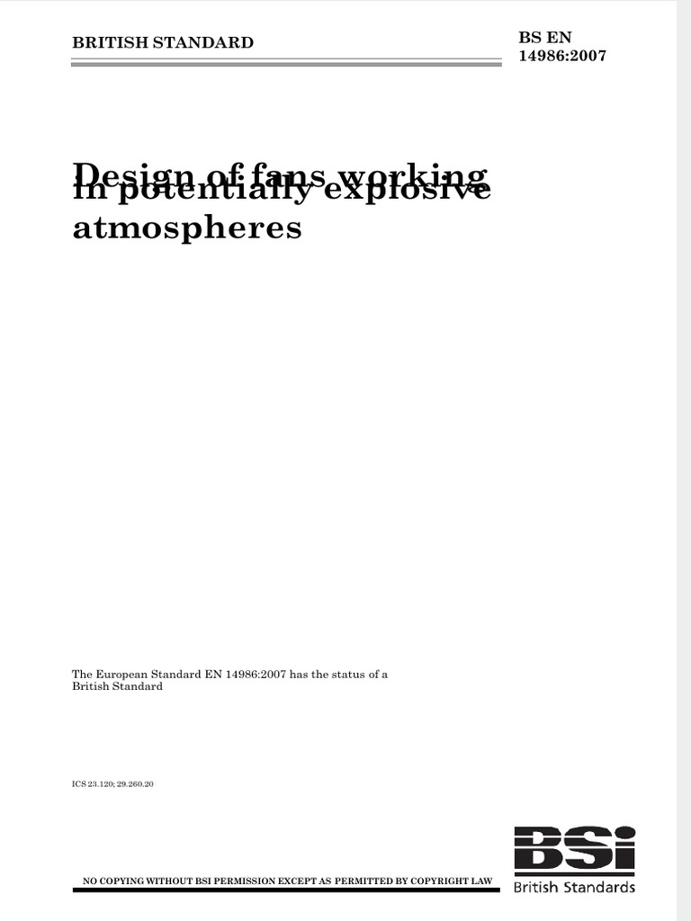 Vdocuments - MX en 14986 2007 Design of Fans Working in Potentially ...