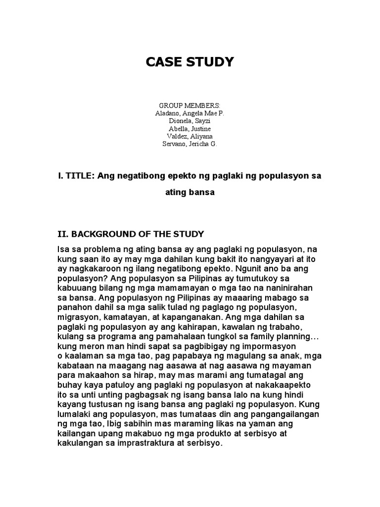 Case Study Sa Ap | PDF