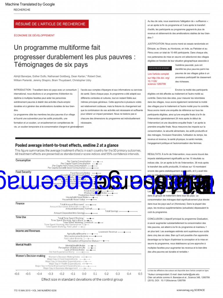 Banerjee Et Al Science 2016 | PDF