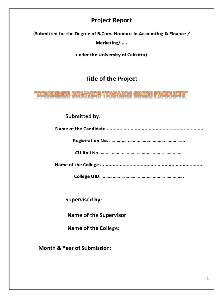 Consumer Behavior Towards Green Products | PDF | Sustainability ...