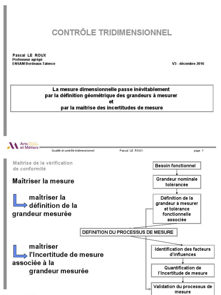 Métrologie 3D | PDF