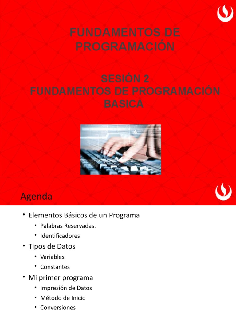 Sesión 2 Fundamentos De Programación V13 Descargar Gratis Pdf 