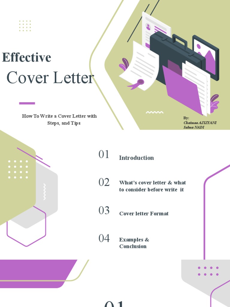 Cover Letter Presentation | PDF