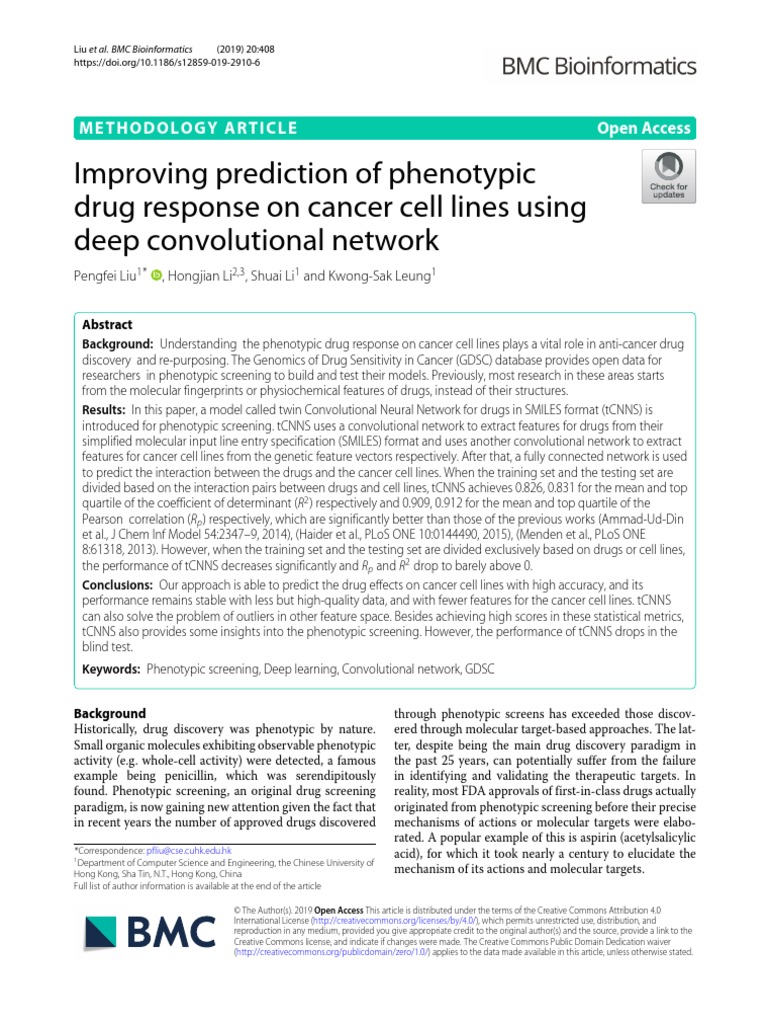 Deepdta Deep Drug Target Binding Affinity Prediction Pdf