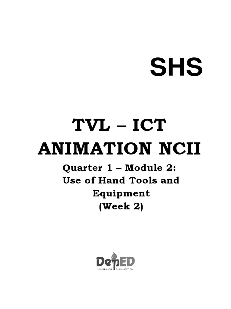 TVL ICT ANIMATION-NCII Q1 MODULE-2 Passed | PDF | Pencil | Image Scanner