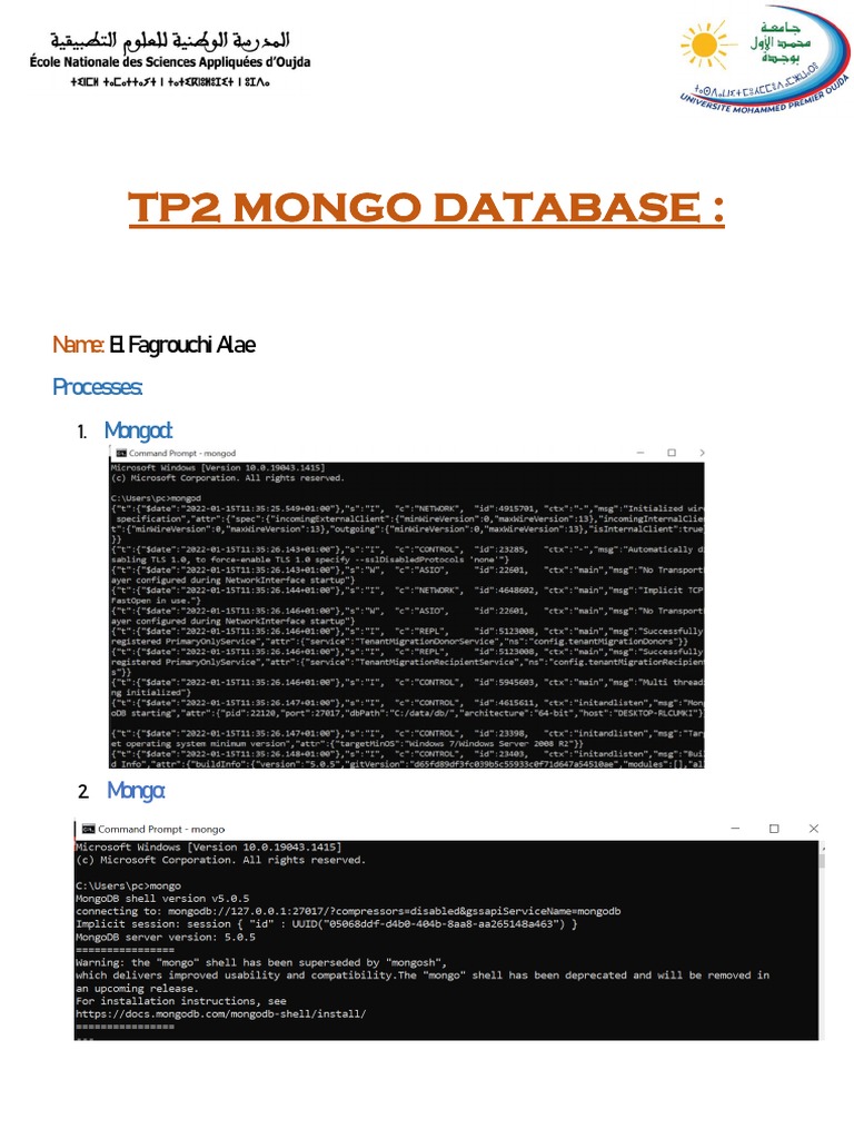 tp2 Nosql | PDF | Reines | MongoDB