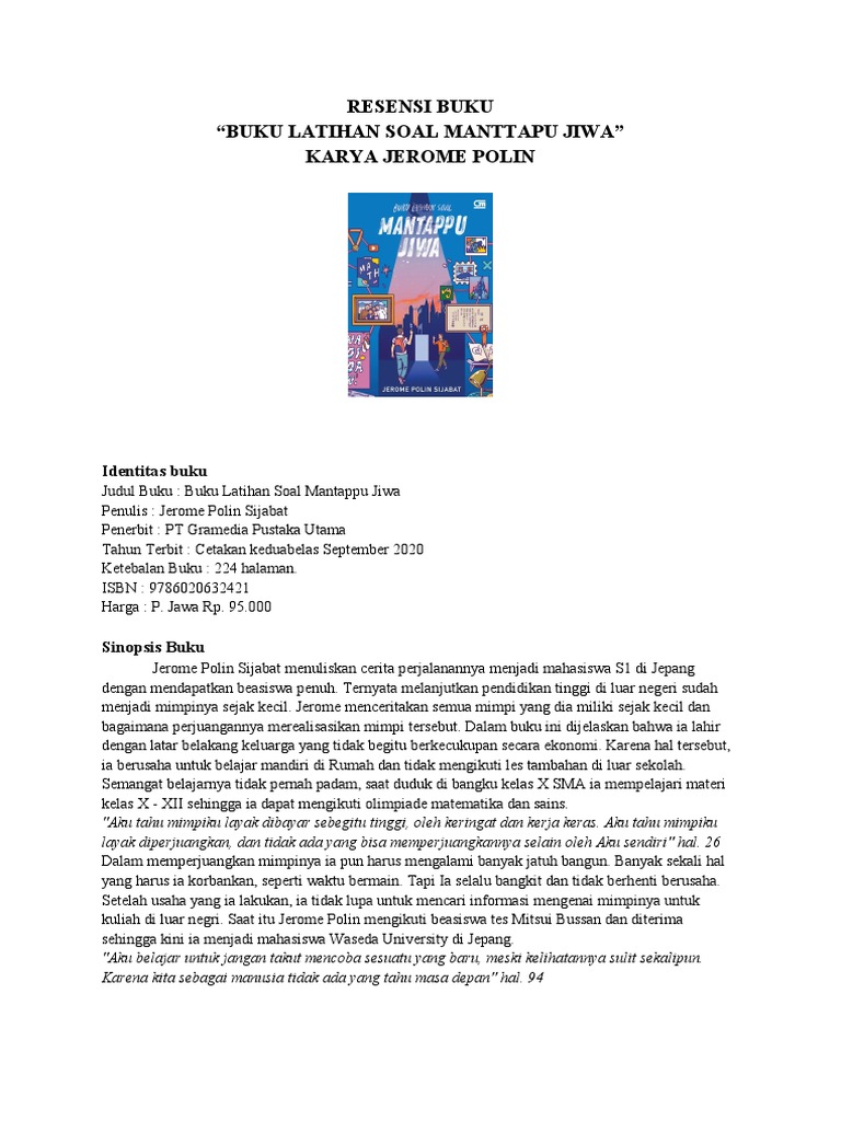 Resensi Buku Non Fiksi | PDF