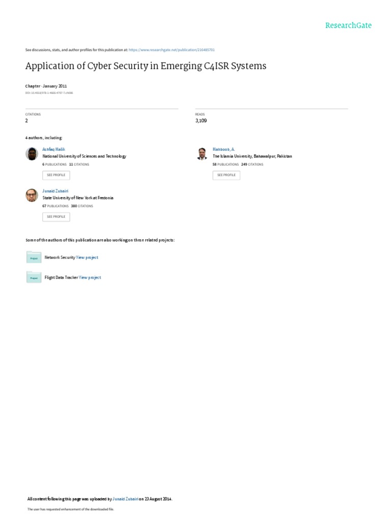 C4 ISRchapter | Download Free PDF | Computer Security | Security