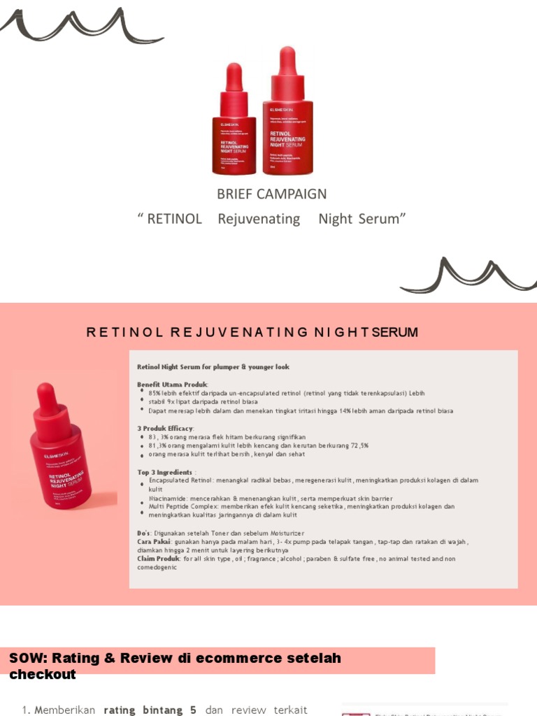 (BRIEF) Retinol Serum Campaign (Angle A) - June | PDF | Karier & Perkembangan | Bisnis