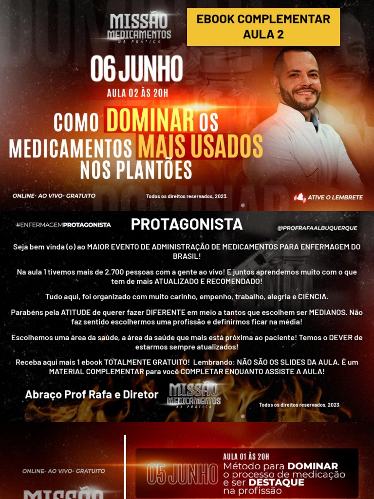 Missão Medicamentos Material Complementar Aula 2 | PDF