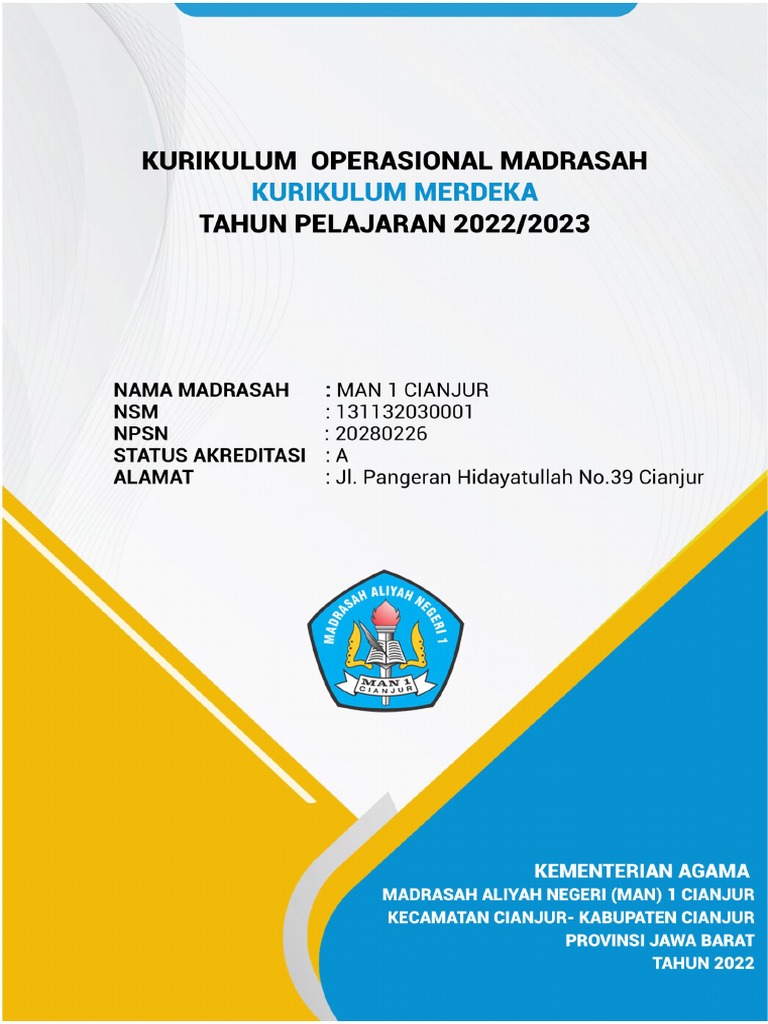 Kom Man 1 Cianjur TP 2022-2023 | PDF