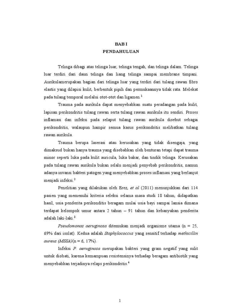 Refrat Perikondritis | PDF