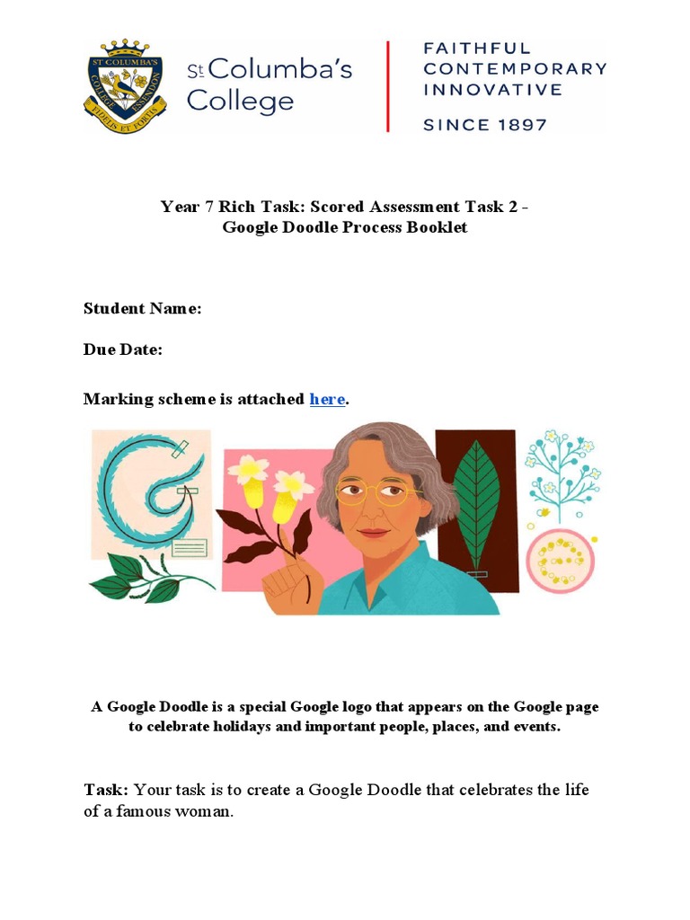 Google Doodle Process Booklet 1 | PDF