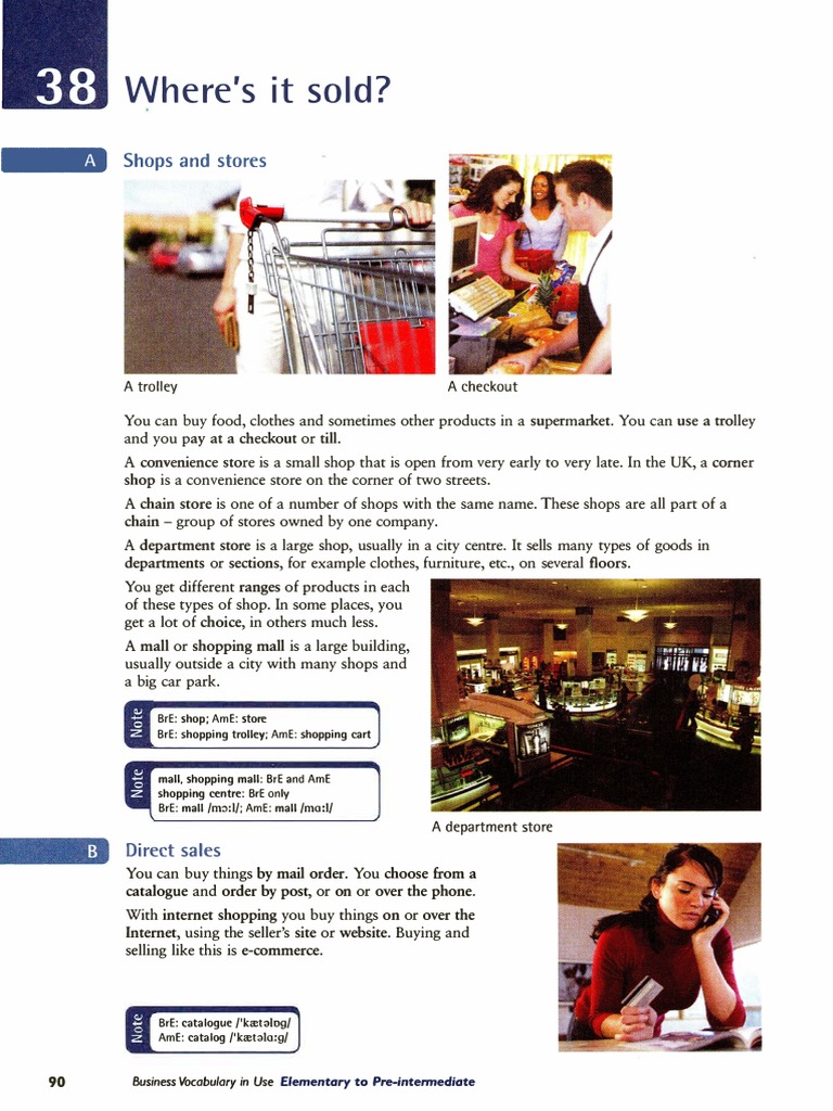 Ficha Inglés - Shops and Stores | PDF