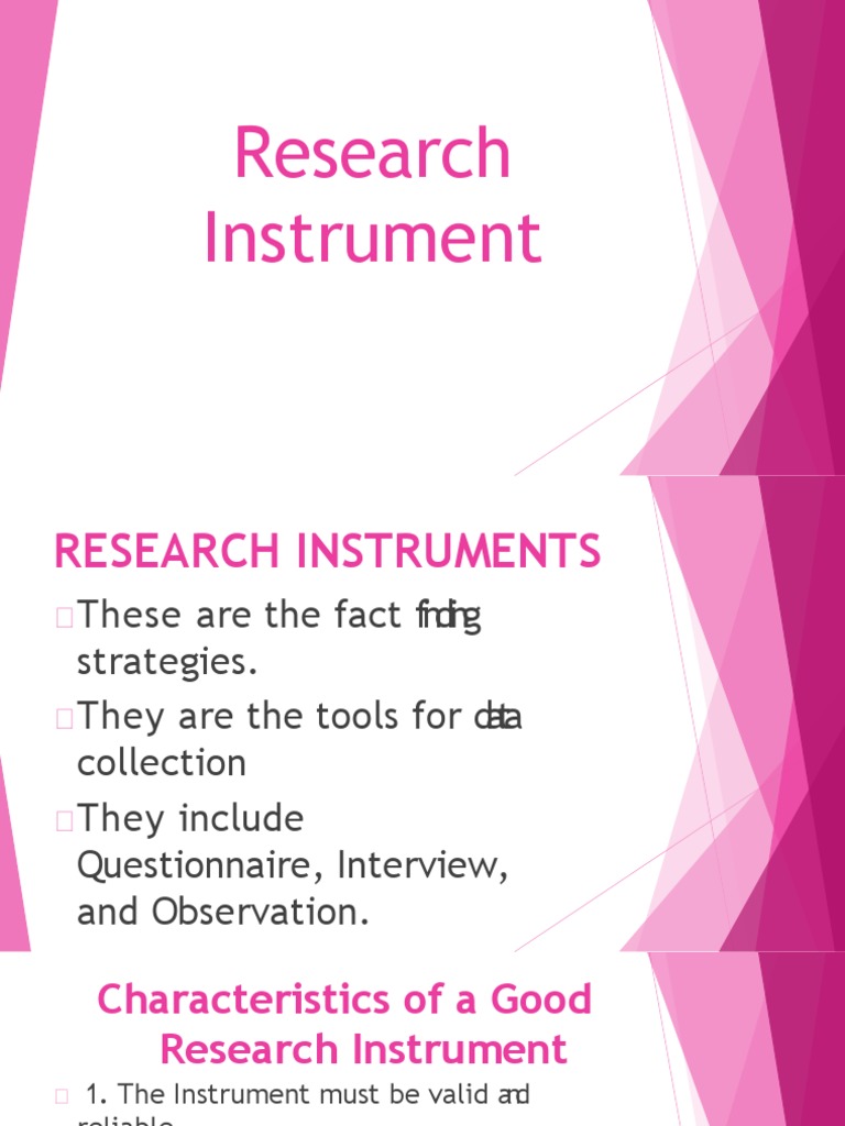 Researchinstrument 161204210046 | PDF | Interview | Questionnaire