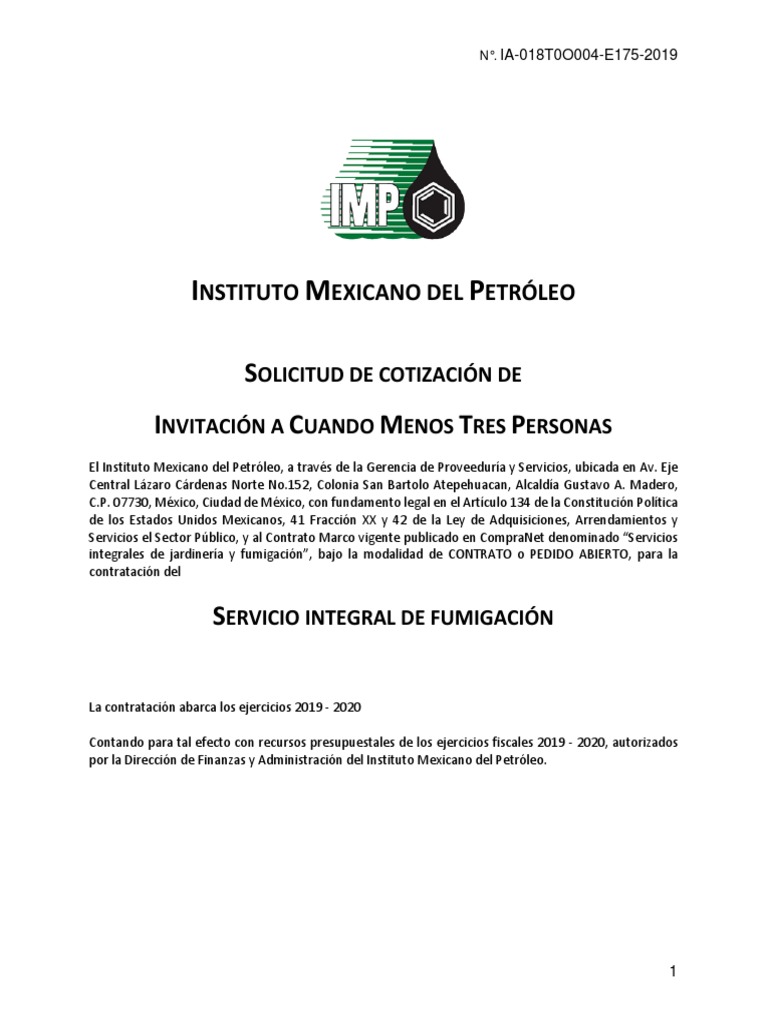 Solicitud de Cotizaci N de Invitaci N A Cuando Menos Tres Personas ...