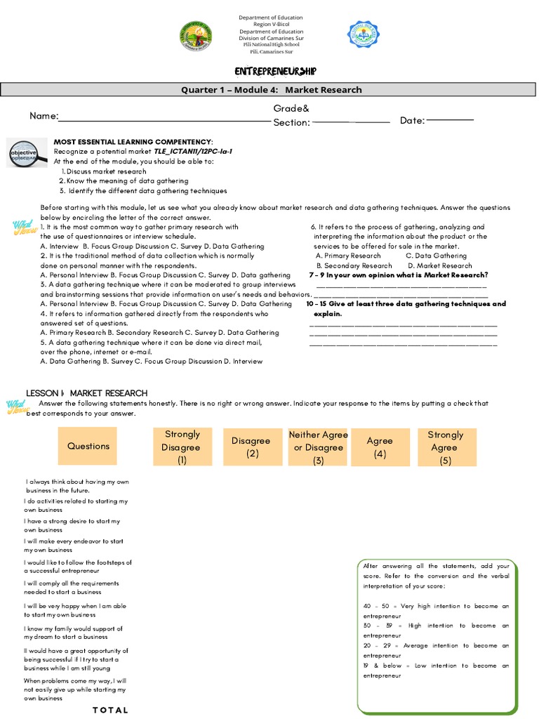 Market Research Techniques in Entrepreneurship | PDF | Focus Group ...