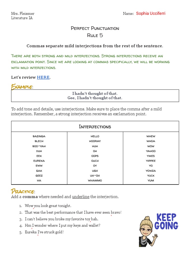 #6 Comma Practice | PDF | Semantic Units | Semiotics