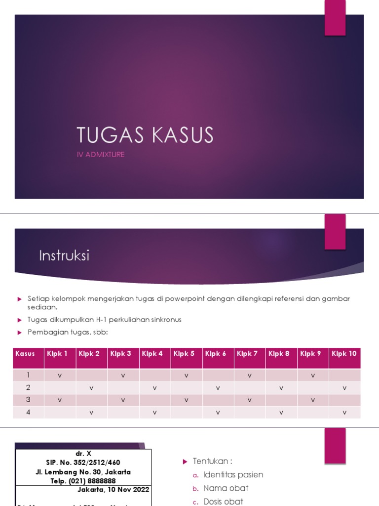 LATIHAN KASUS 2022 - Iv Admx | PDF