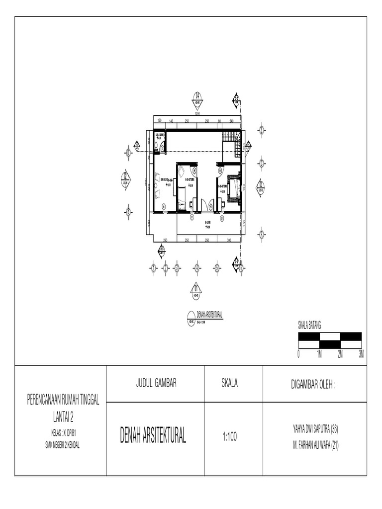 Denah Arsitek Lt 1 | PDF