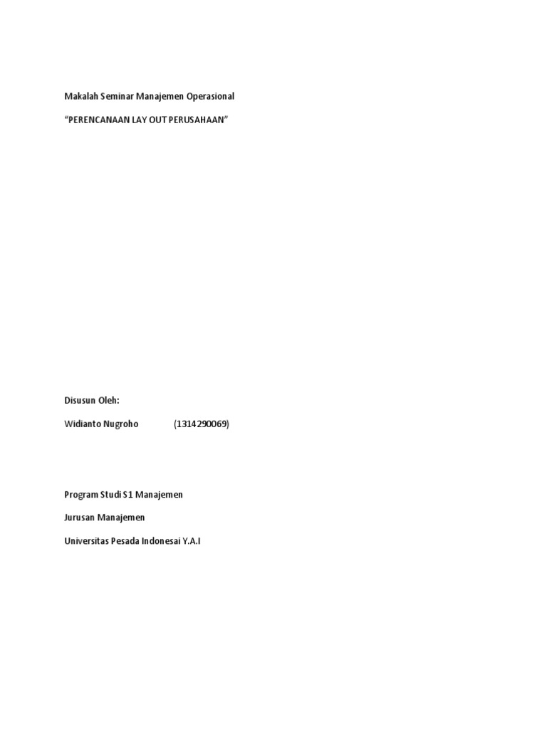 Makalah Layout | PDF