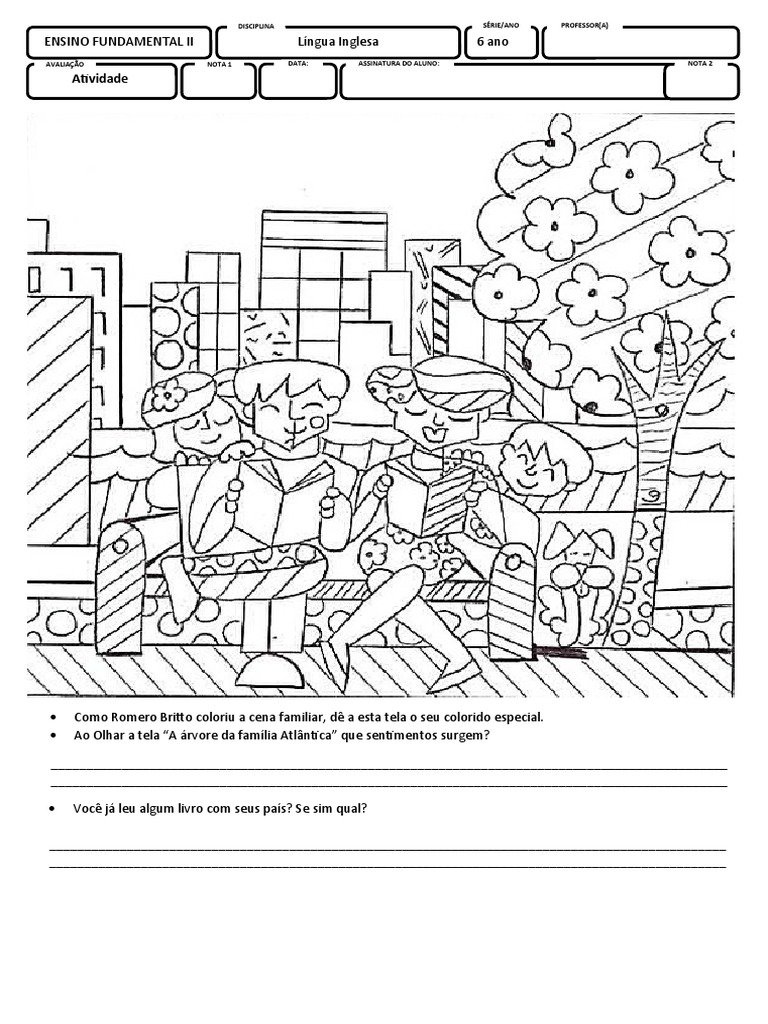 Atividade de Arte 6 Ano | PDF