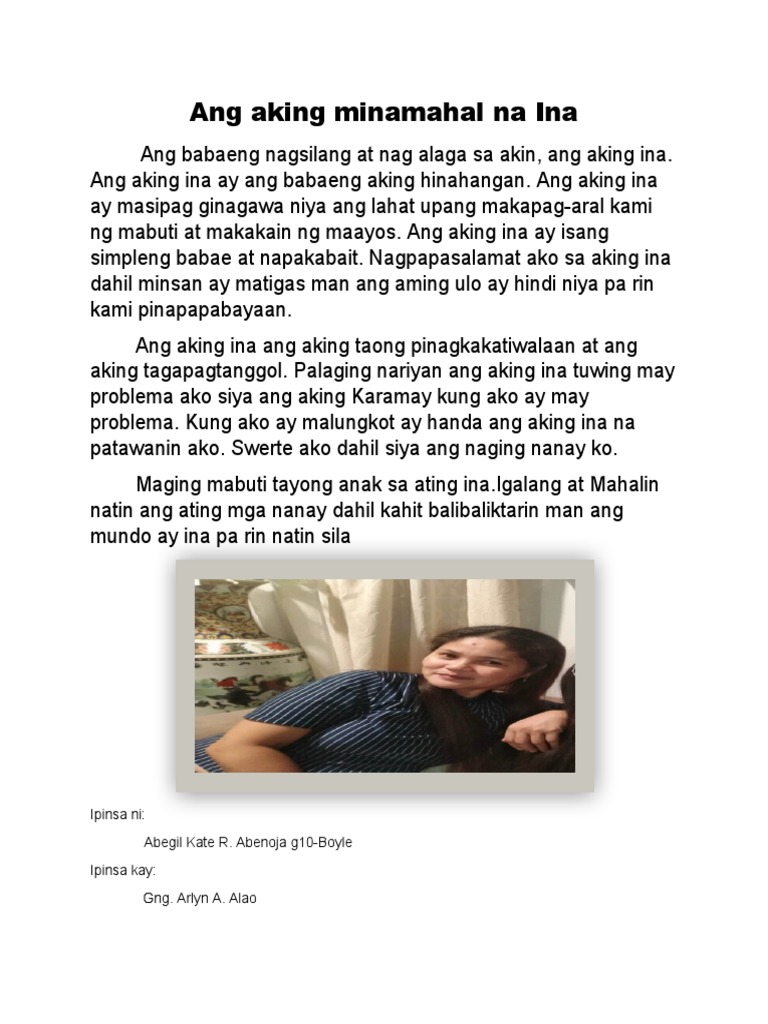 Ang Aking Minamahal Na Ina | PDF