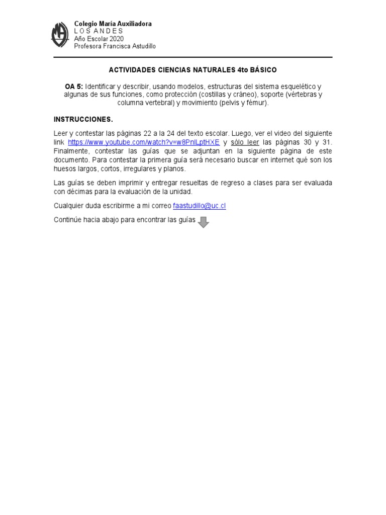 Cs - Nat 4to Basico | PDF | Ciencia y matemáticas