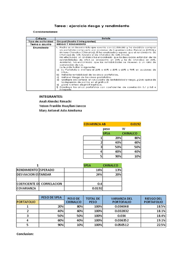 Ejercicio Finanzas 2 | PDF