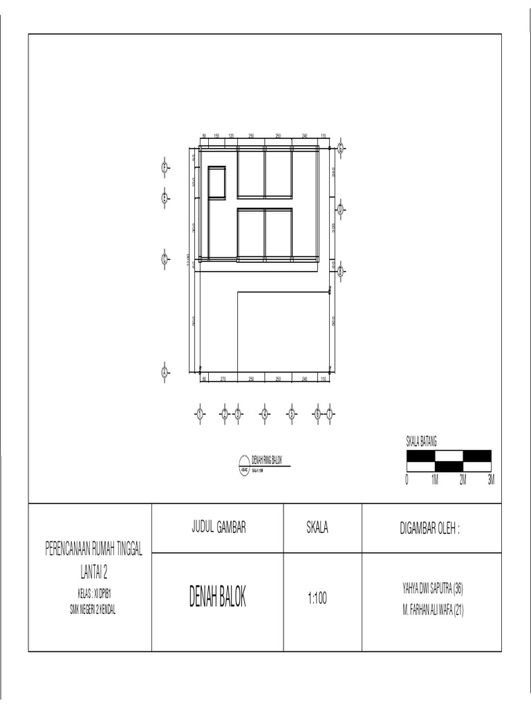 DENAH BALOK LT2 | PDF