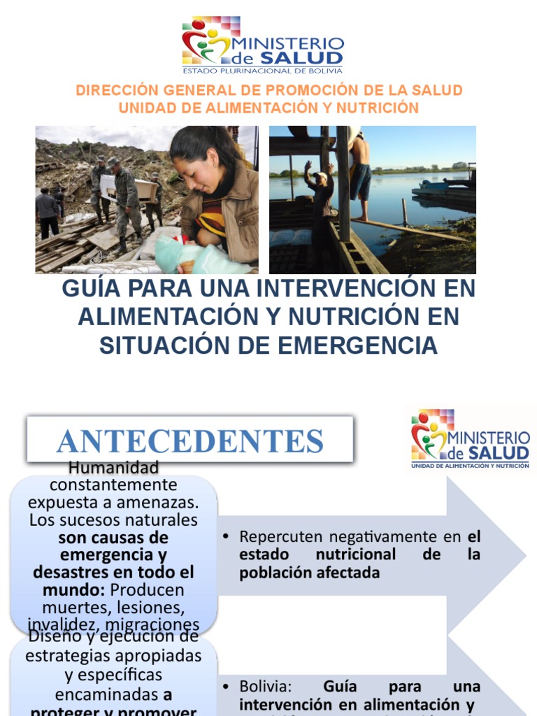 Guia para Una Intervencion en Ayn en Emergencias | PDF | Alimentos | Amamantamiento