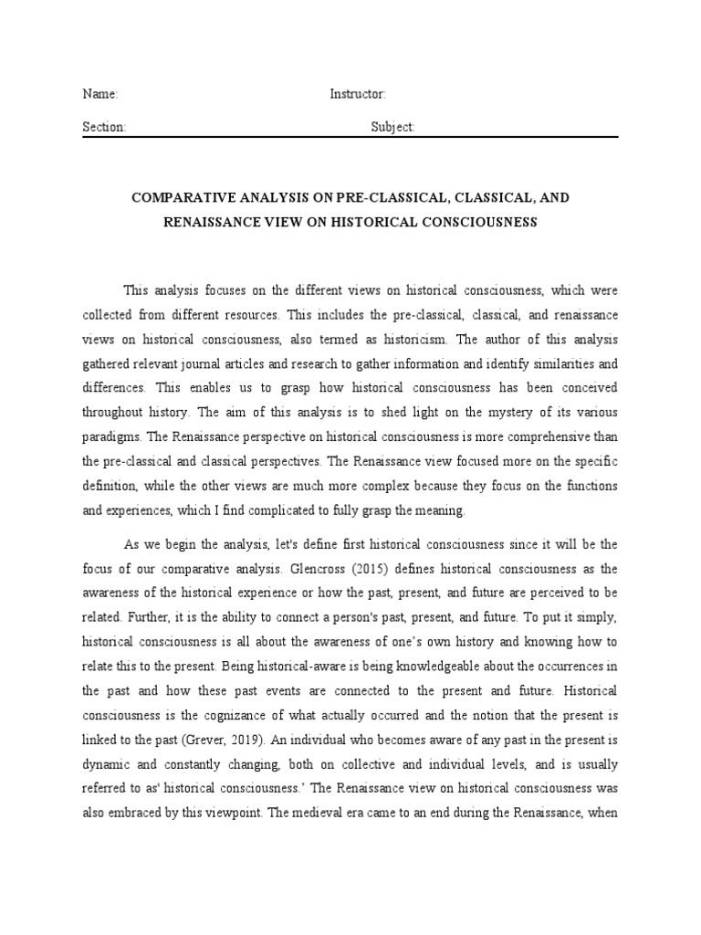 Comparative Analysis | PDF