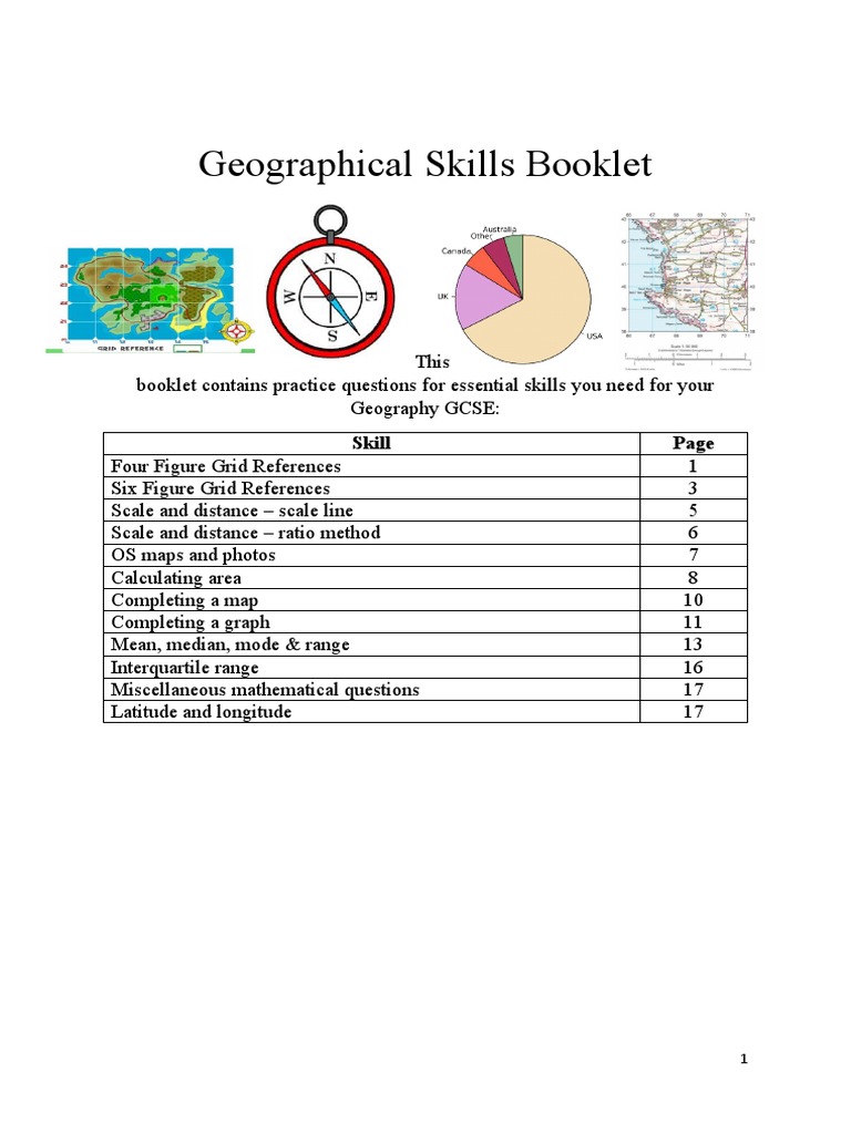 Y11 Geography Geographical Skills Booklet | PDF