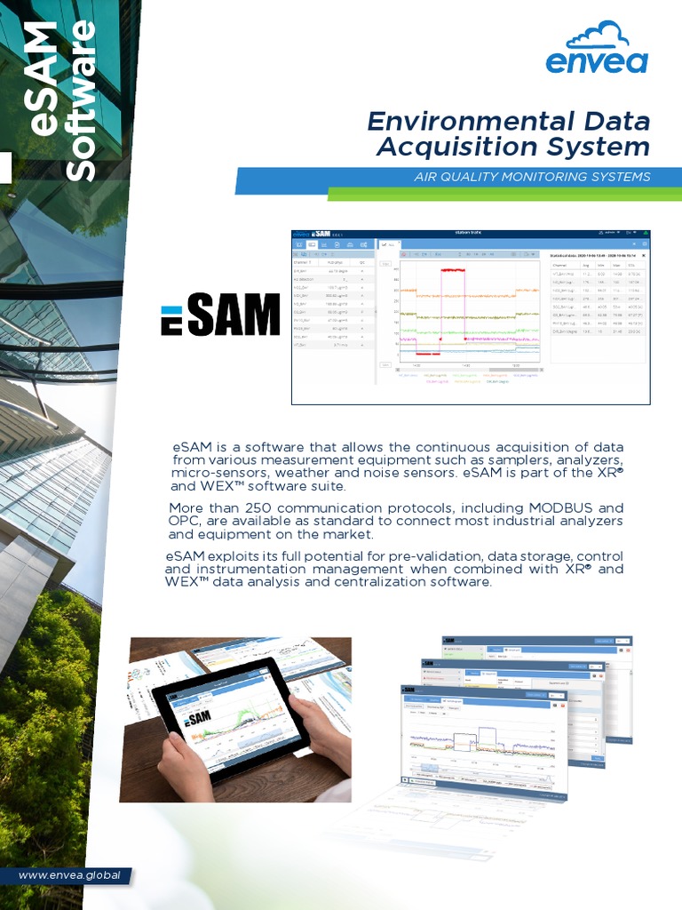 Envea Esam Dahs Environmental-Data-Acquisition-System en | PDF | Calibration | Environmental ...