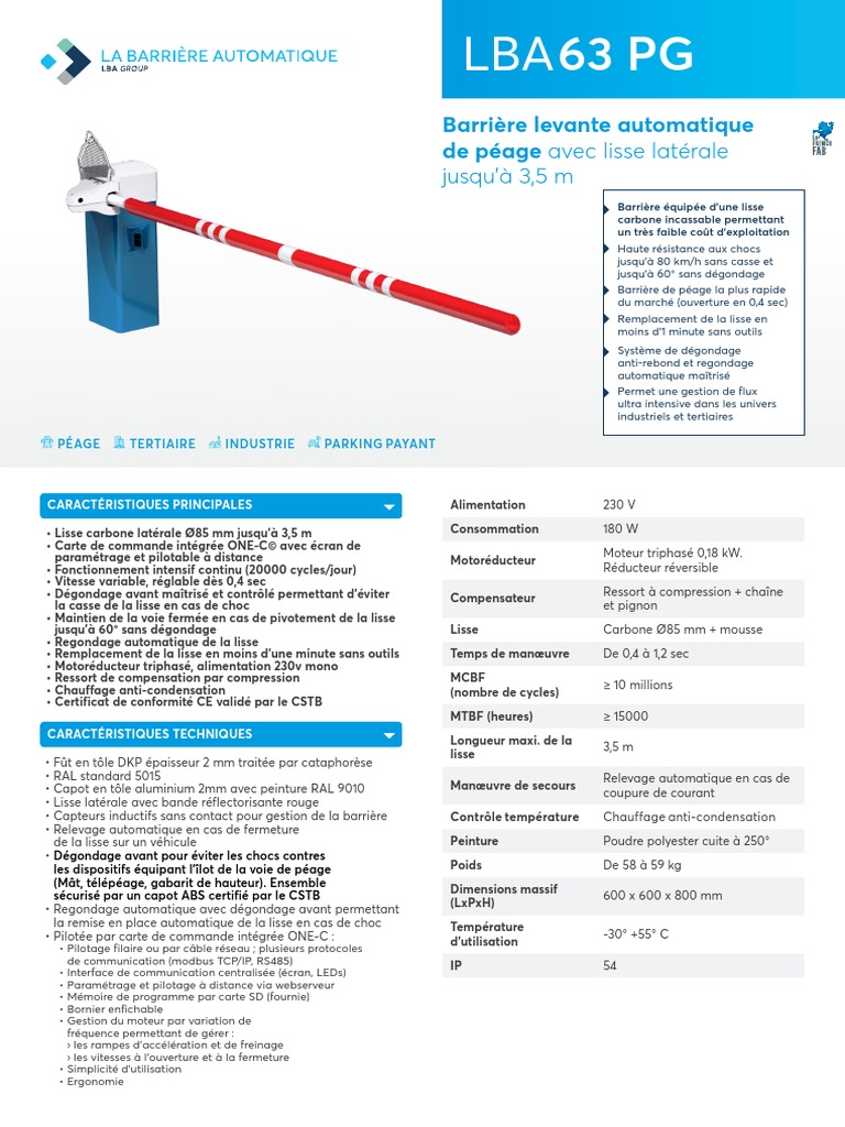 FT Lba 63 PG | PDF | Transport | Biens manufacturés