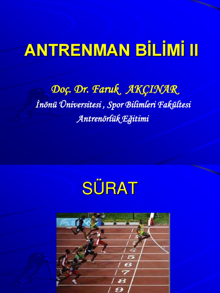 Antrenman Bi̇li̇mi̇ I Hafta - 2 | PDF