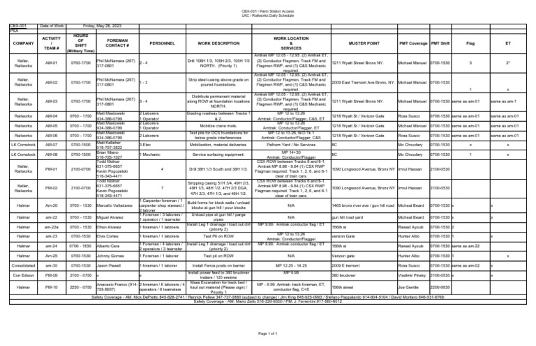 2023-05-26 Friday Daily Schedule W PMT Assignments | PDF | Sustainable ...