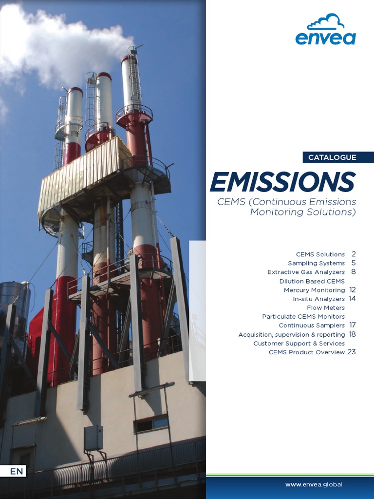 Envea Catalogue Cems Emission-Monitoring en | PDF | Technology & Engineering