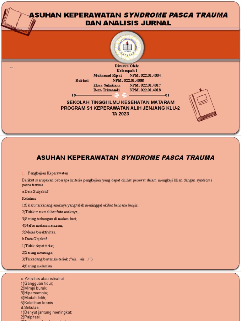 Askep Syndrome Pasca Trauma | PDF