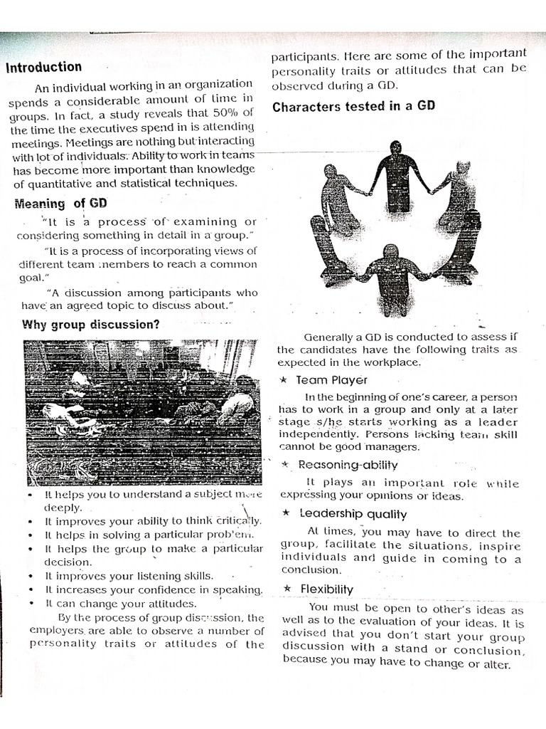 Gd Interview Skills Pdf