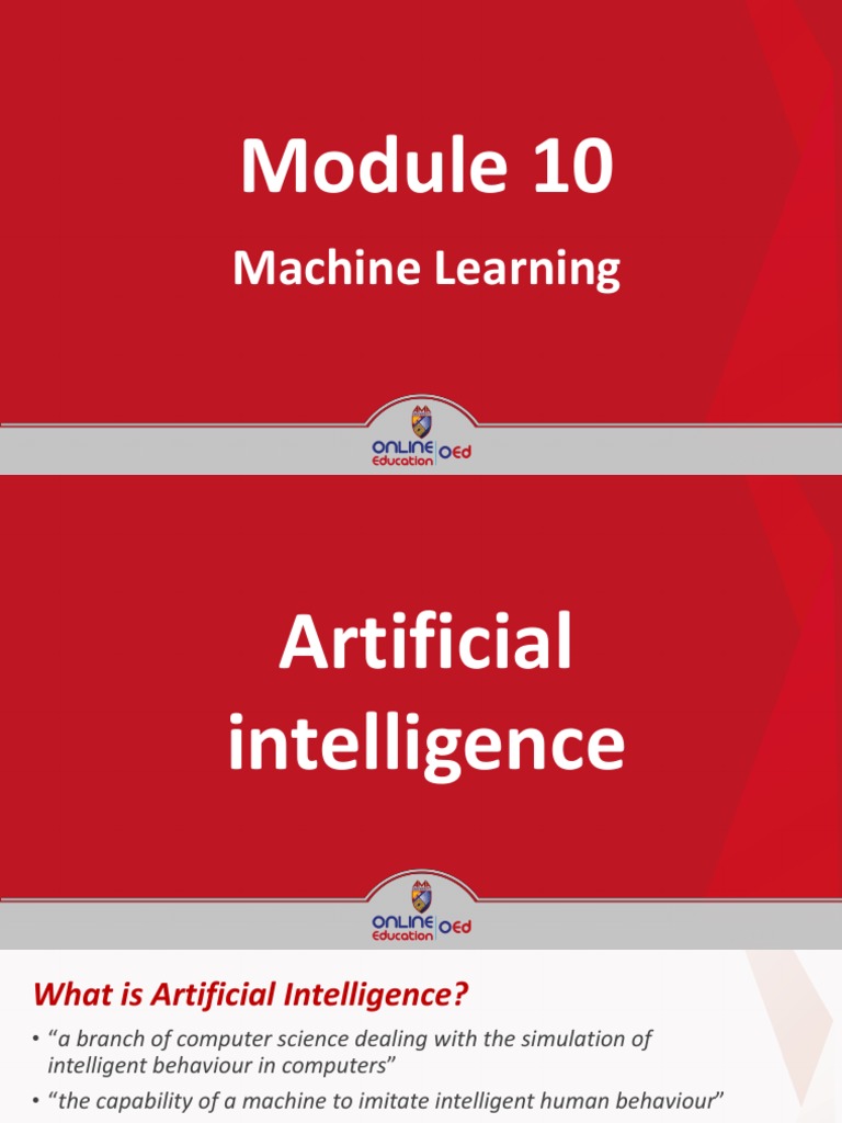 W10 Presentation Machine Learning | PDF | Machine Learning | Artificial ... W10 Presentation Machine Learning | PDF | Machine Learning | Artificial ...