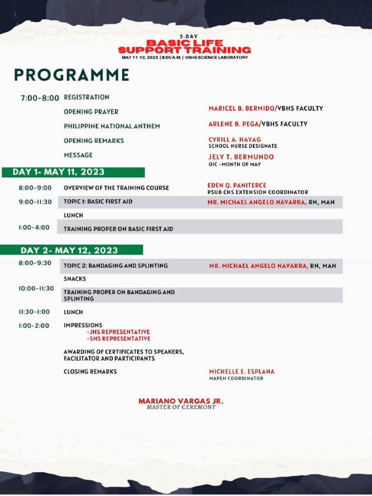 Program - Basic Life Support | PDF