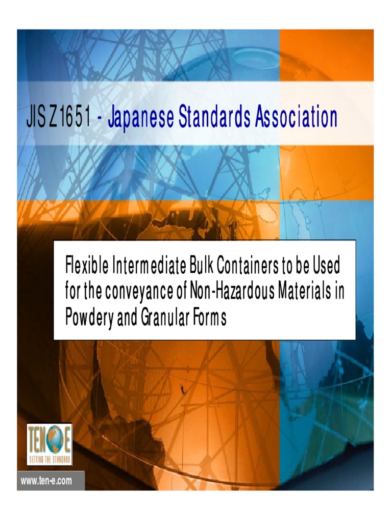 JIS Z 1651: FIBC Testing Standards | PDF