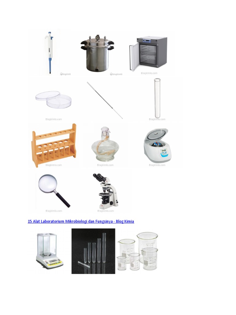 15 Alat Laboratorium Mikrobiologi dan Fungsinya (1) | PDF