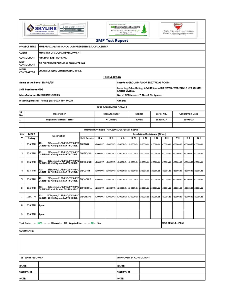 SMP Test Report | PDF