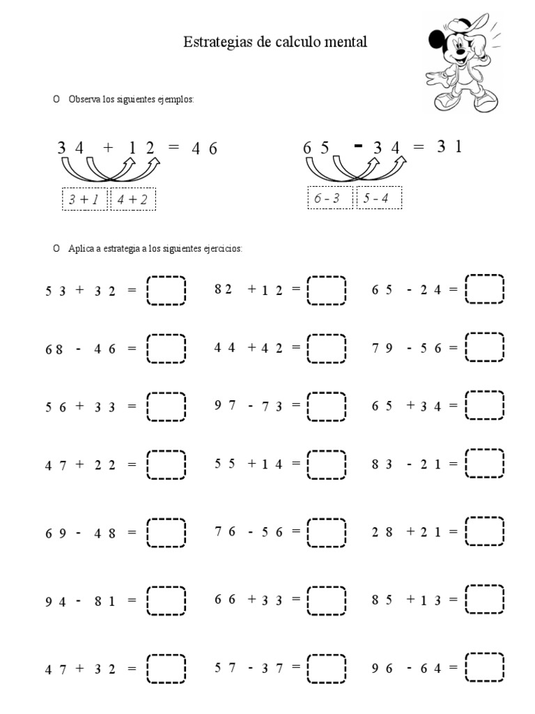 Estrategias de Calculo Mental | PDF
