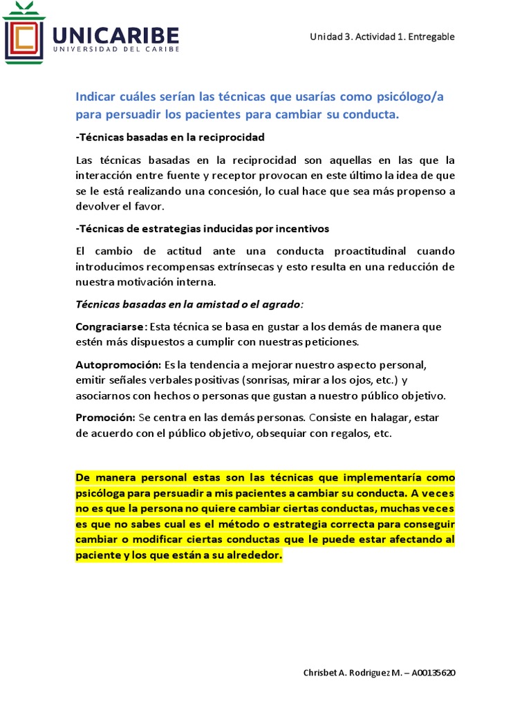 Unidad 3. Actividad 1. Entregable | PDF Unidad 3. Actividad 1. Entregable | PDF