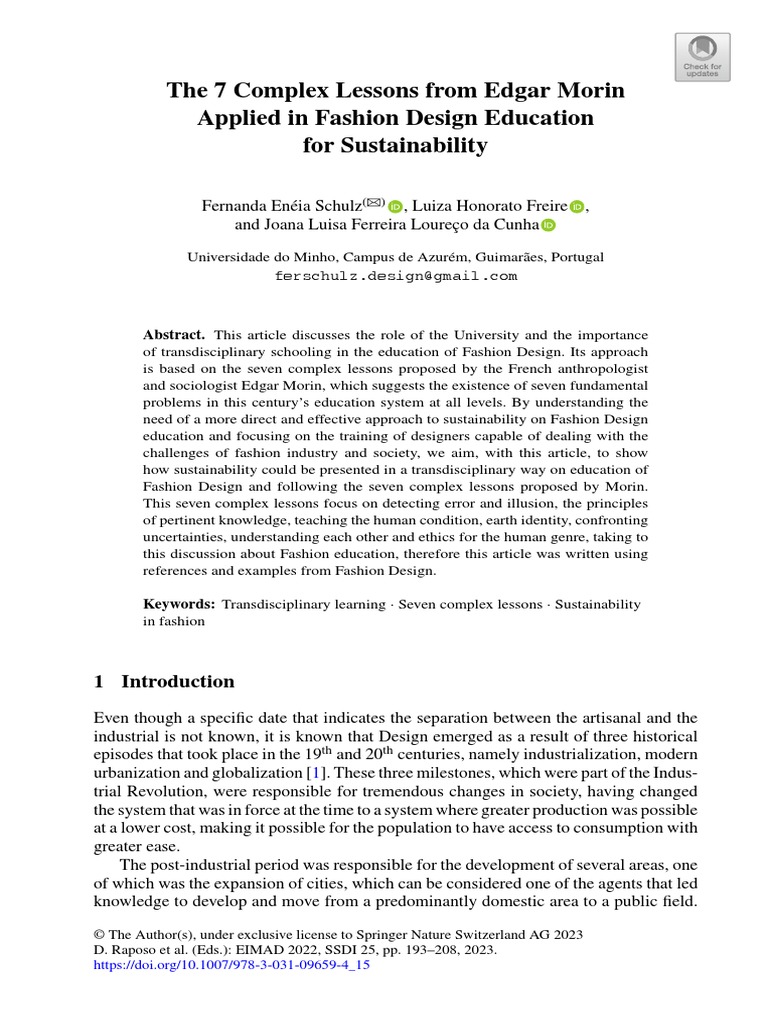The 7 Complex Lessons From Edgar Morin A | PDF | Cognition | Cognitive ...