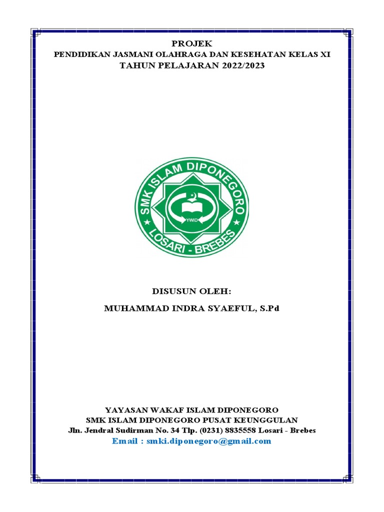 Xi - Pjok (Tugas Projek) 2023 | PDF