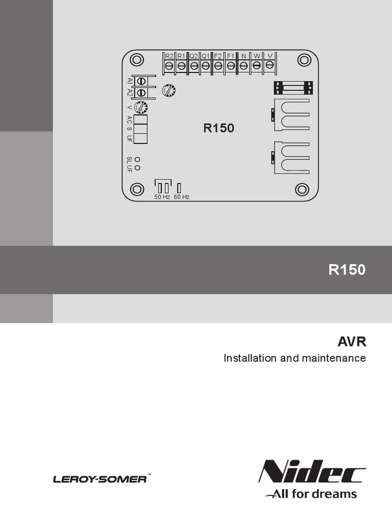 Installation and Maintenance: R2 R1 Q2 Q1 F2 F1 N W V | PDF